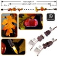 CHE-Thanksgiving Decorations Maple Leaf String Lights Plug in 120V ...