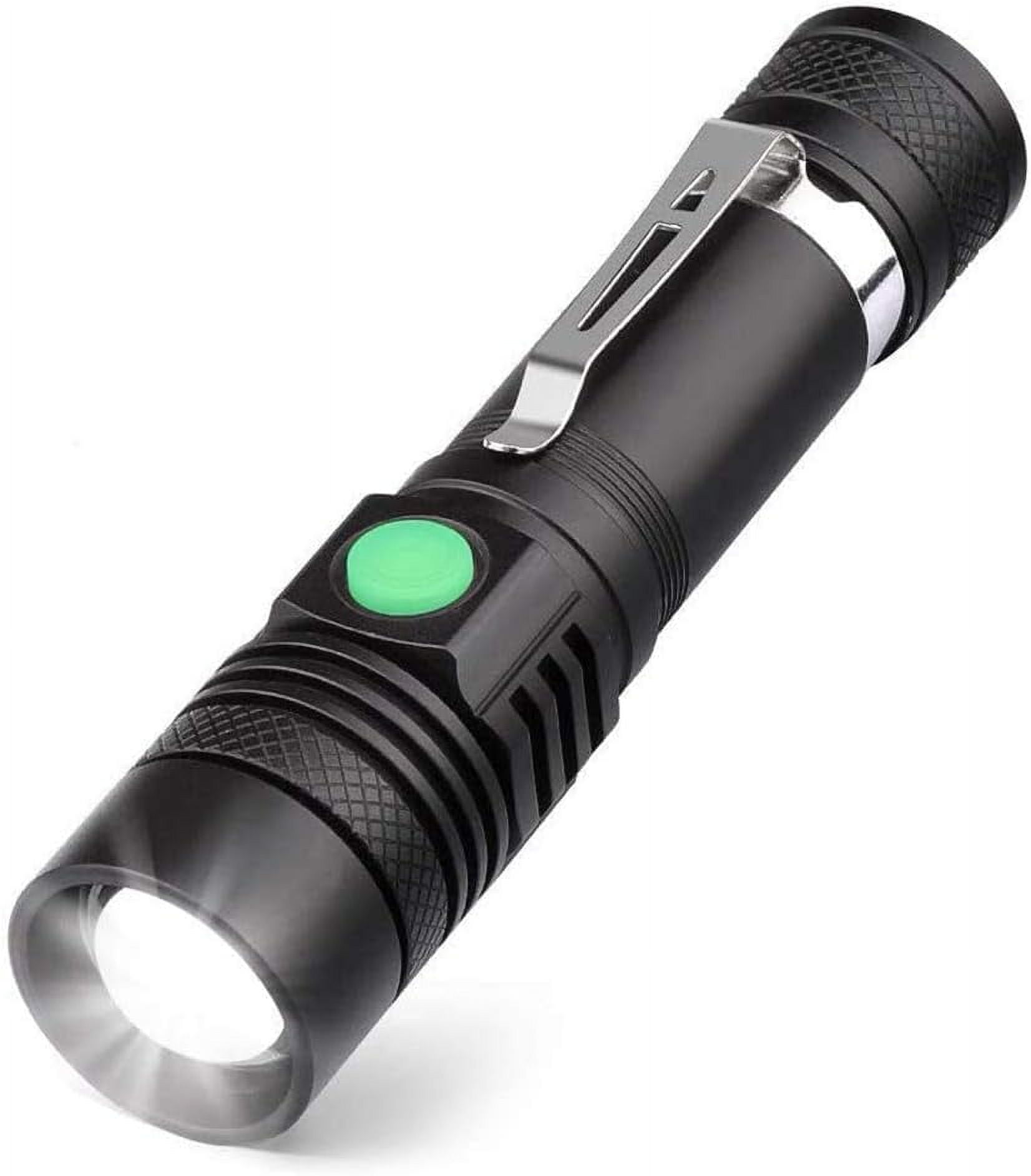 Linterna de alto lúmenes, linterna LED recargable súper brillante con ...