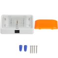 ECCPP Rectangle LED RV Porch Light with On/Off Switch Clear/Amber Lens ...