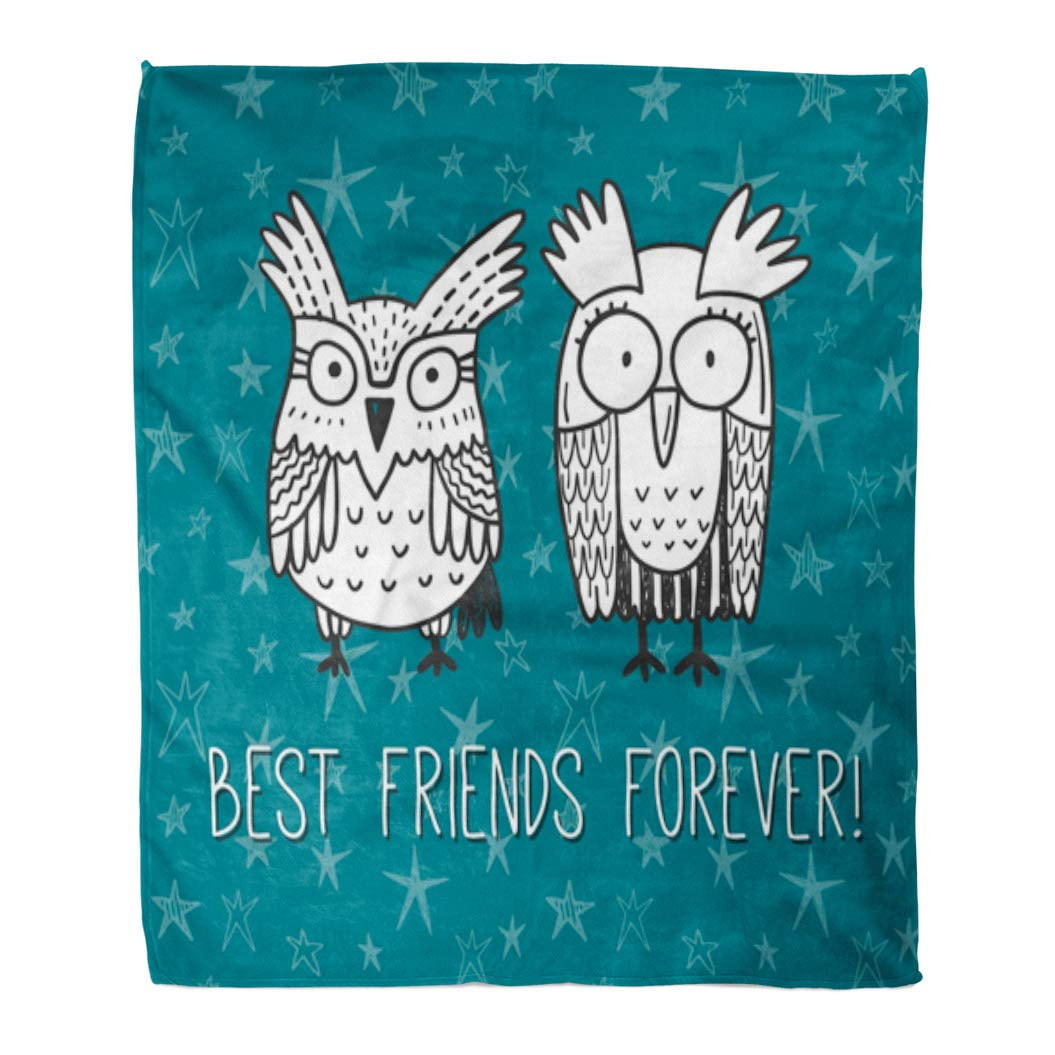 KDAGR Throw Blanket 58x80 Inches Quote Best Friends Forever Friendship ...