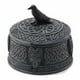 Celtic Pattern Round Trinket Box With Raven Lid Sculpture - Walmart.com