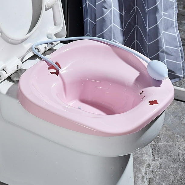 Sitz Bath Deeper Bowl Drain Holes Skid Proof Unisex Toilet Sitz Bath ...