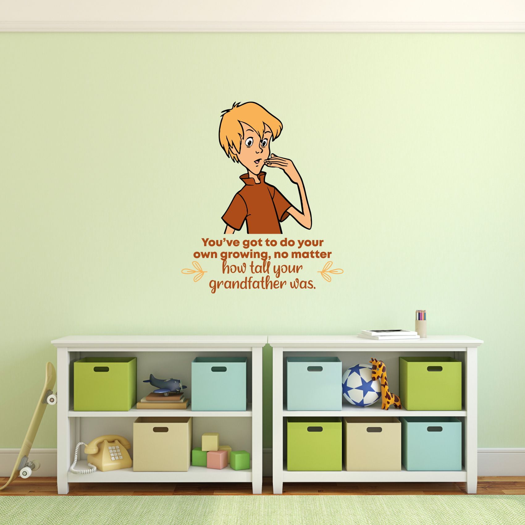 Growing Sword in the Stone Quote Cartoon Quotes Decors Wall Sticker Art ...