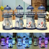Mediterranean Electric LED Night Light Lamp Lighthouse Lantern Table ...