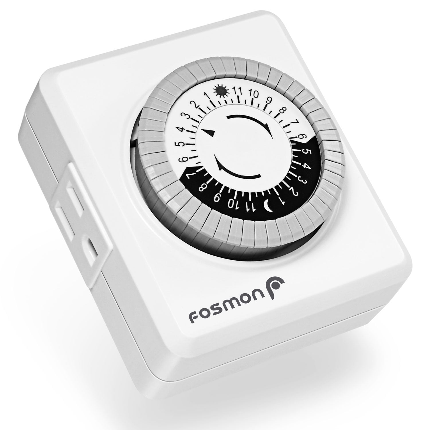 Fosmon Indoor 24 Hour Mechanical Outlet Timer ETL Listed Fosmon Indoor 24 Hour Mechanical Outlet Timer ETL Listed