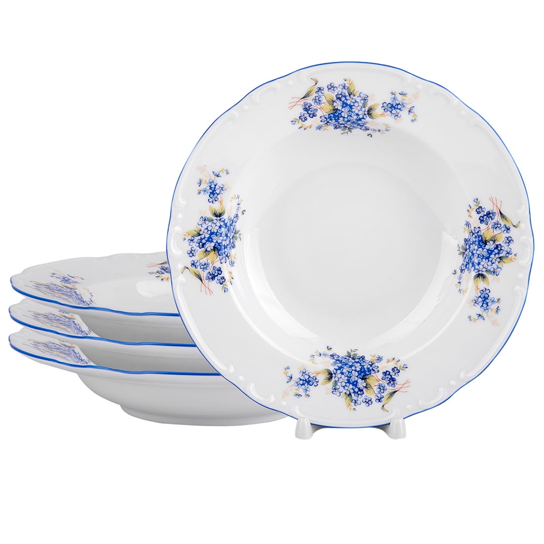 THUN Deep Plate Pasta Bowl Dinnerware Forget-Me-Nots Porcelain Soup ...
