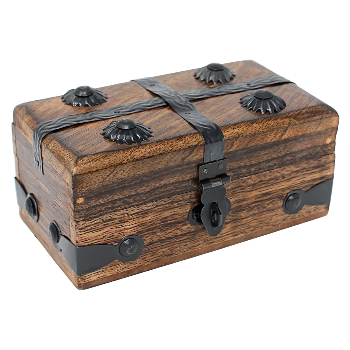 Keepsake Treasure Chest Box with Flat Lid - Small - Walmart.com