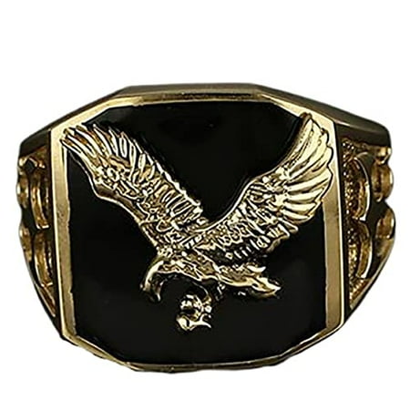 Eagle Ring,Hip Hop Flying Eagle Ring for Men, Viking Hawk Ring Gothic ...