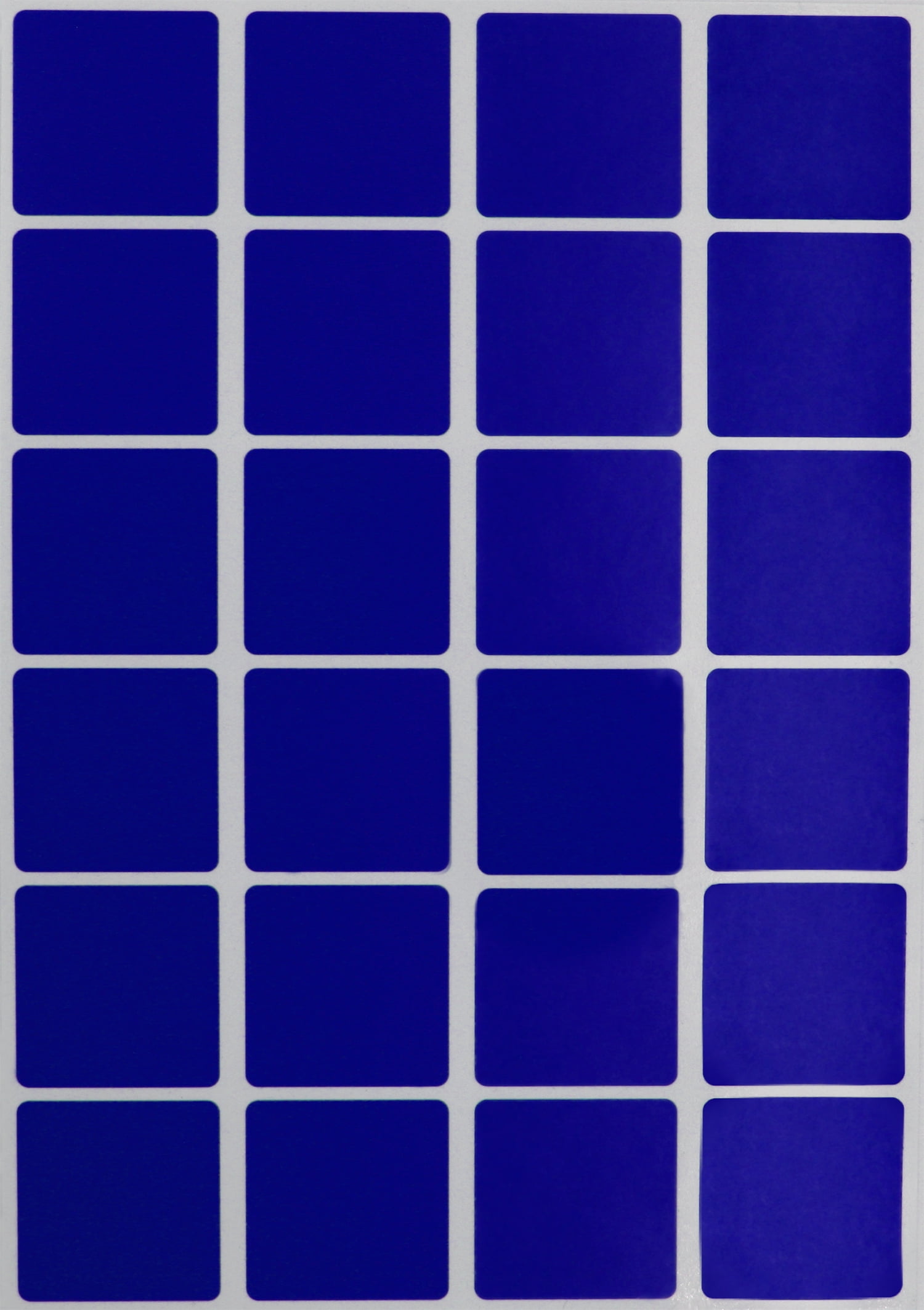 Royal Green Color-Coding Labels Square Stickers 1 inch x 1 inch, Blue ...