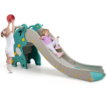 Swing-N-Slide 2 Piece Cool Wave Plastic Slide for 4 Foot Deck Heights ...