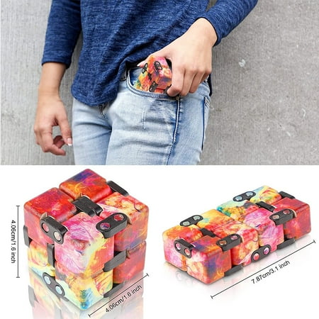 Magic Cube Anxiety Relief Infinity Sensory Toy Cube Anxiety Relief ...