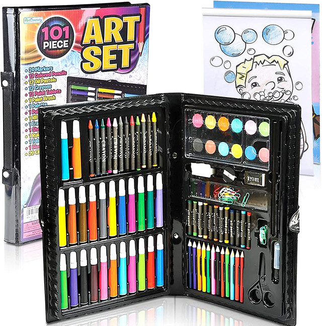 Deluxe Art Set For Kids By Art Creativity Ideal Beginner Artist Kit Deluxe Art Set For Kids By Art Creativity Ideal Beginner Artist Kit