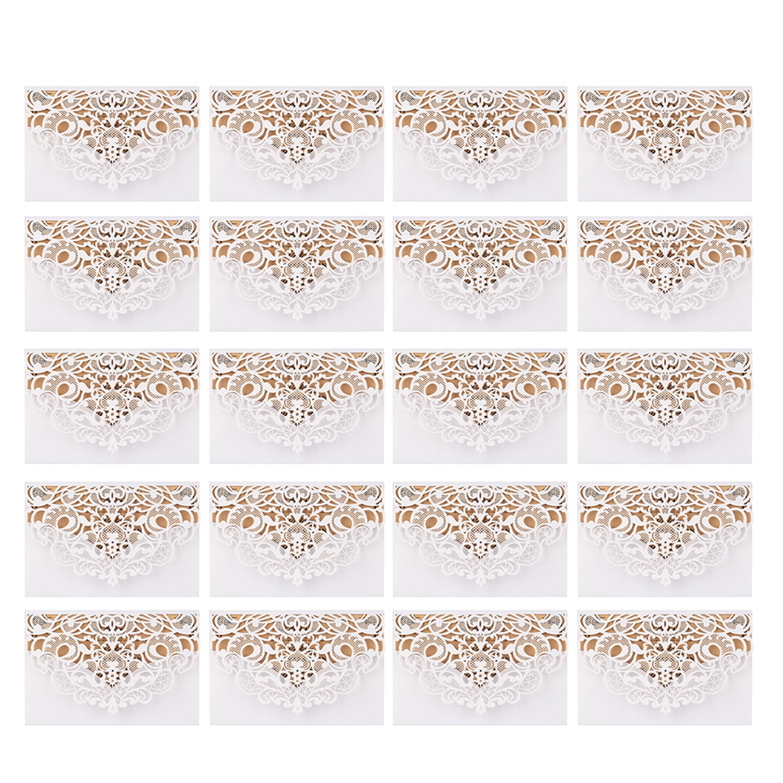 Papel de perla, corte por láser, tarjetas de invitación de boda, kits ...
