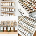 191 Spice Jar Labels Preprinted Minimalist Stickers - White Waterproof ...