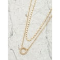 Time and Tru Women's Goldtone Open Circle Necklace Set, 2 Pieces ...