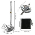 1Pc Portable Stainless Steel Outdoor Tableware Camping Folding Spoon ...
