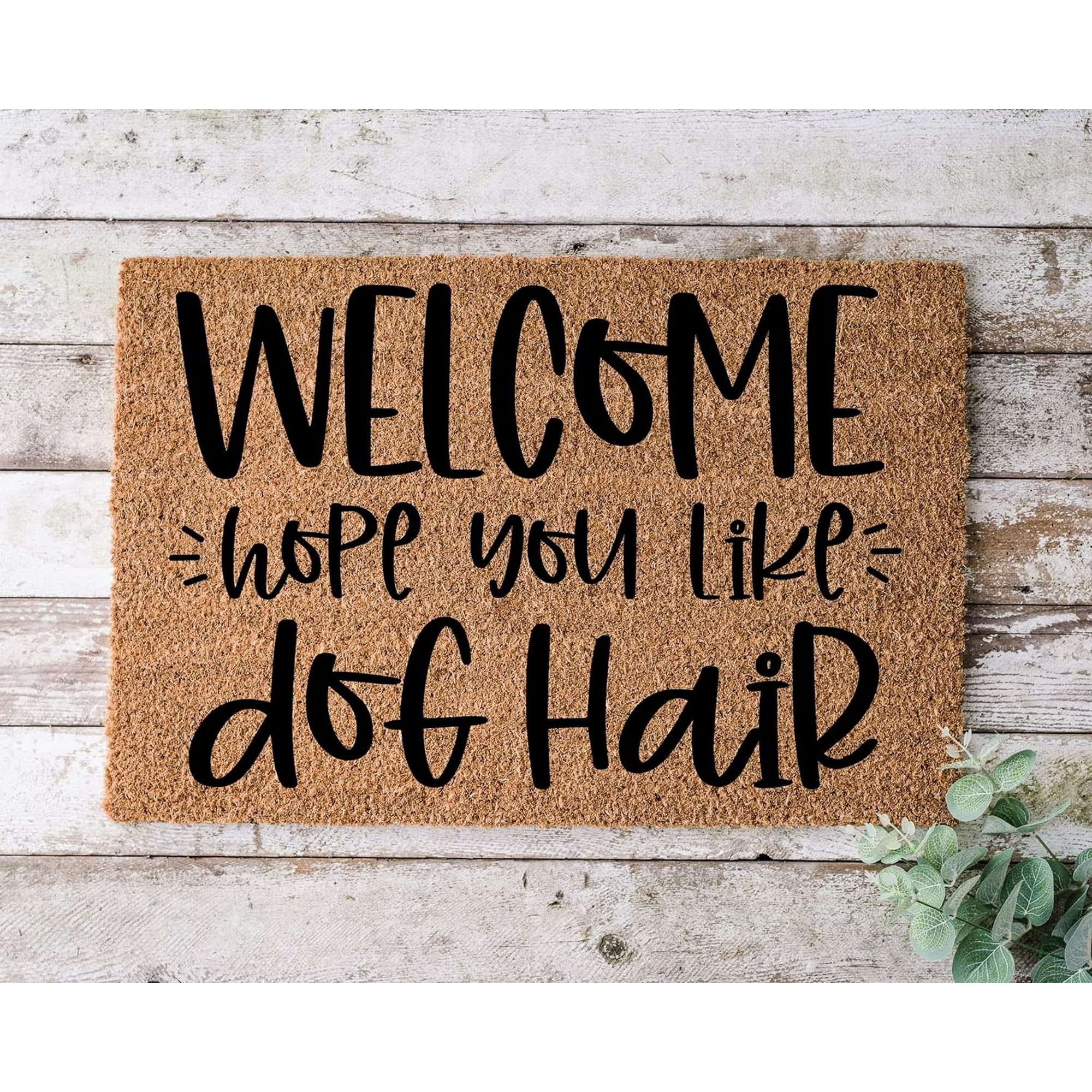 Click here for Hope You Like Dog Hair Front Door Mat Outdoor Wate... prices