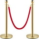 VEVORbrand Gold Stanchion Posts Queue 4pcs , 38 inch Red Velvet Rope ...