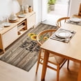 2x6ft Area Rug,Country Sunflower Bee Green Leaves Washable Large Rugs ...