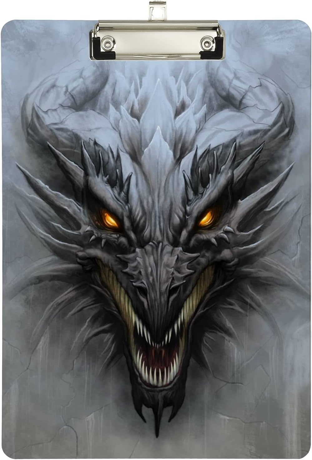 ZHANZZK Dragon Clipboard Hardboard Wood Nursing Clip Board and Pull for ...