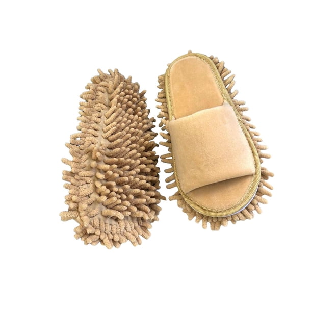 Mop Slippers Soft Household Cleaning Shoes for Floor Polishing Kitchen ...