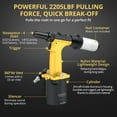 **pneumatic riveter - 1000kgf/2205lbf pulling pneumatic rivet gun ...