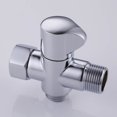 Kes Solid Brass T Adapter With Shut Off Valve 3 Way Tee Connector For