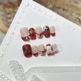 Derison [Cherry Bear] purely handmade wearing nail pads cute ins hand ...