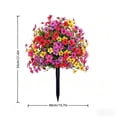 21.6" Artificial Flowers Boxwood Topiary Ball Tree, Outdoor UV ...