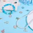 13 Styles Ocean Theme Alloy Enamel Pendants Mixed Shapes Light Gold ...