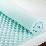 "Mellow King Size 1.5"" Infused Cooling Gel Egg Crate Memory Foam ...