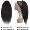 Human Hair Extensions Drawstring Ponytail Human Hair With Clip In Hair ...