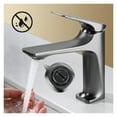 Modern Bathroom Sink Faucet, Single Handle Deck Mounted Wash Basin ...