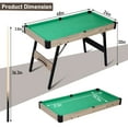 RayChee 48in Foldable Mini Pool Game Set with Accessories, Portable ...