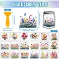 18 Sheets Wildflowers Rub on Transfer 3.9x3.6 inch Colorful Plants ...