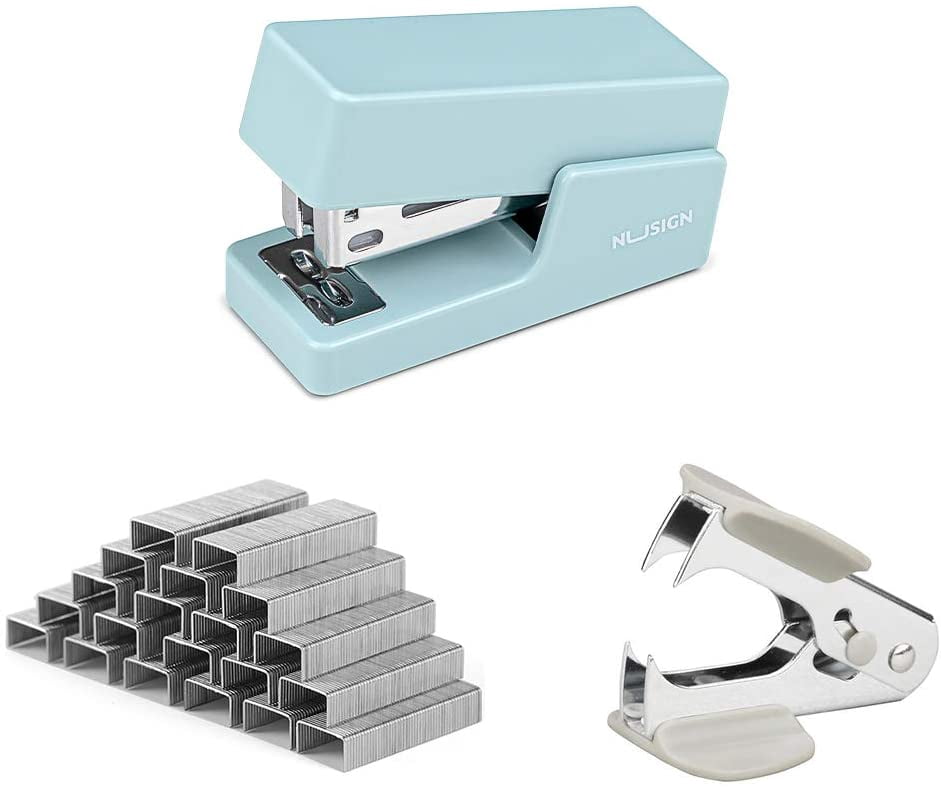 Deli Effortless Desktop Stapler, 40 50 Sheet Capacity, One Finger Touch ...