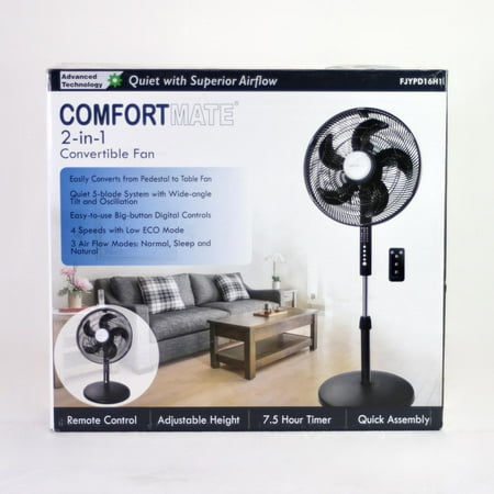 Comfortmate 40.6 cm (16 in.) Convertible Pedestal Fan - Walmart.ca