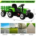 Sakiyrr Kids Ride on Tractor with Trailer, 12V Electric Vehicles Toy ...