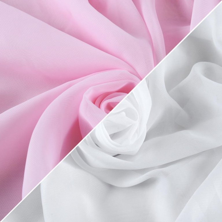 White Chiffon Fabric