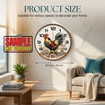 SBEMP10 Inch Silent Wall Clock, Sea Dragon Ship Guardian Decorative ...