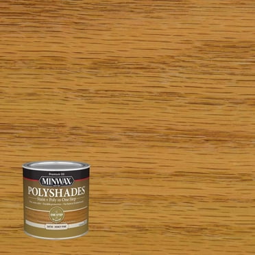 Minwax 214304444 Polyshades - Stain & Polyurethane in 1 Step, 1/2 pint ...