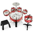Best Choice Products 11-Piece Kids Starter Drum Set w/ Bass Drum, Tom ...