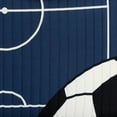 Lush Decor Soccer Game Reversible Oversized Kids Quilt Navy/Gray 5Pc ...