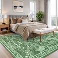 Garvee 8x10ft Vintage Botanical Animal Print Area Rug Bird Snake Floral ...