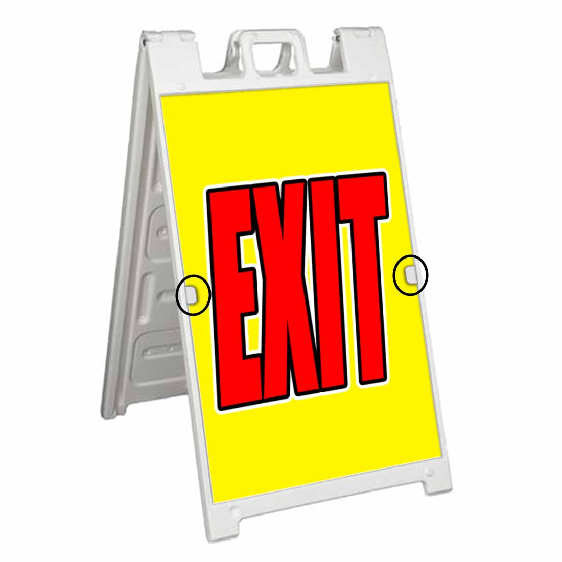 Exit (24" X 36") Deluxe A-Frame Signicade, Includes 2 Removable Panels ...