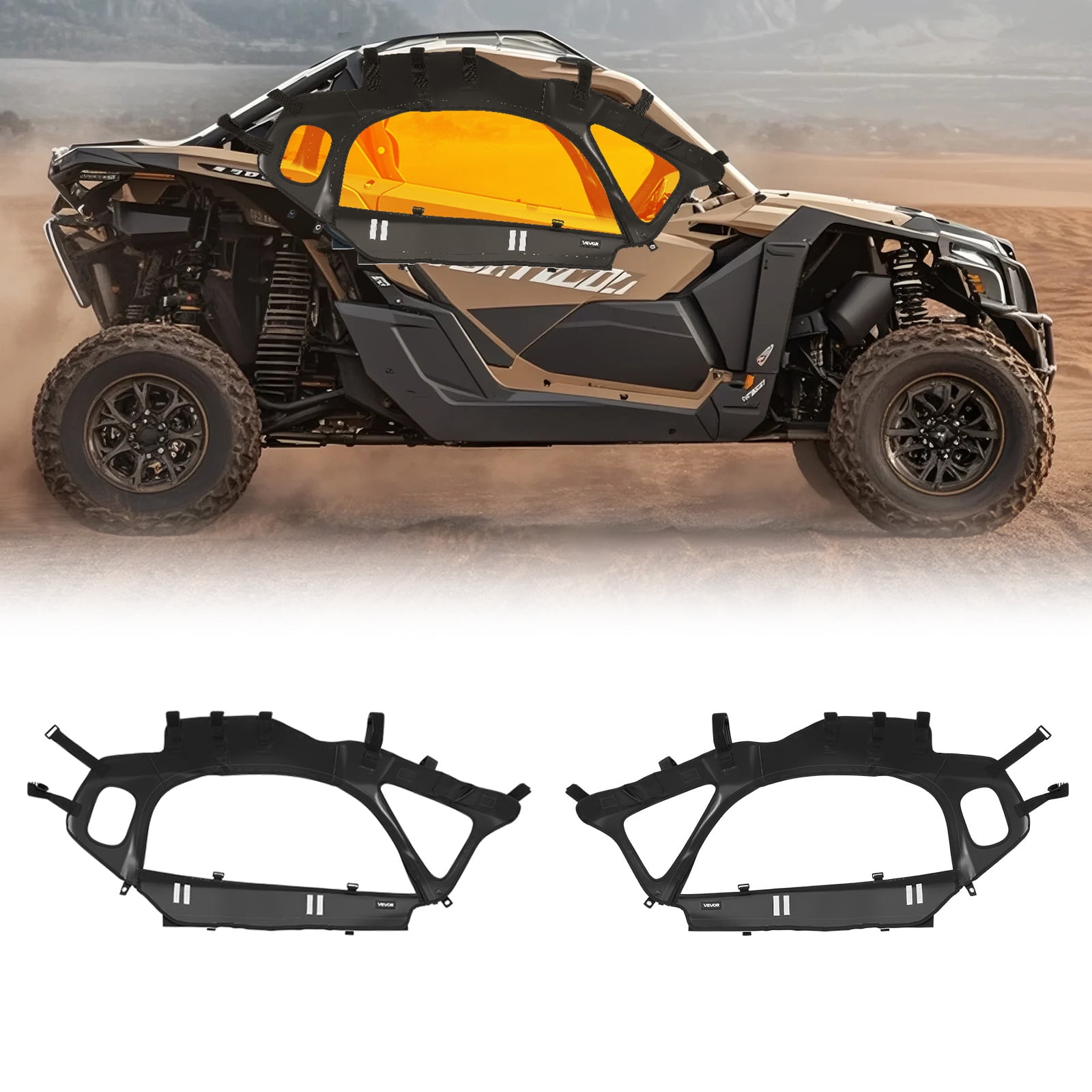 Click here for Vevor Utv Cab Enclosure Upper Doors Zipper For Can... prices
