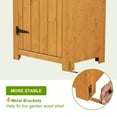 Outdoor Storage Cabinet, Wooden Tool Shed, Lockable Garden Storage with ...