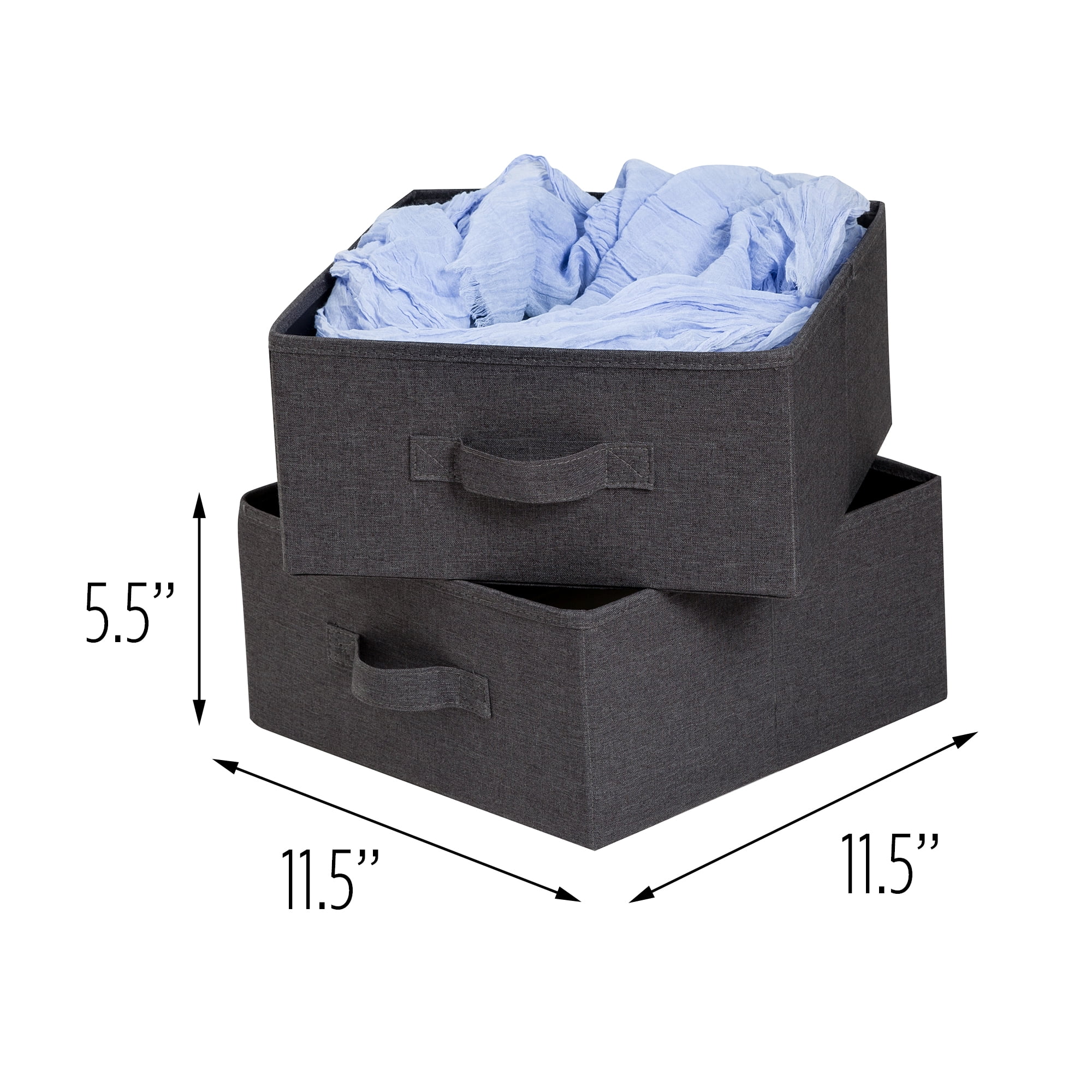 Honey-Can-Do 2-Pack Storage Drawers, Canvas Canvas - Walmart.com