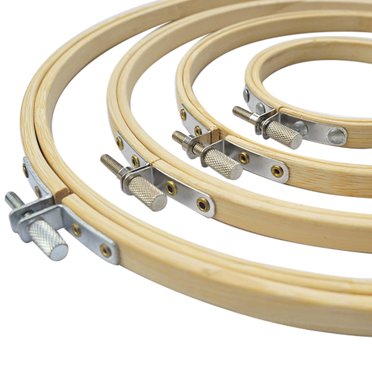 5 Pieces Embroidery Hoop Set, 5 Size Bamboo Cross Stitch Hoop 5 Inch to ...