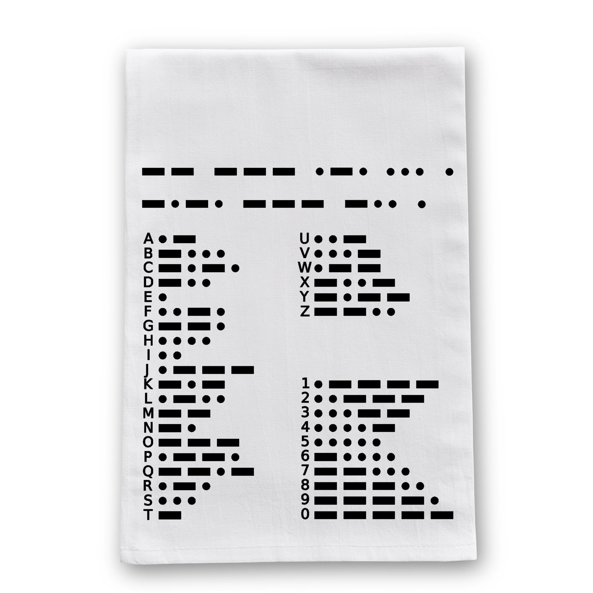 Morse Code Geeky Kitchen Towel - Walmart.com